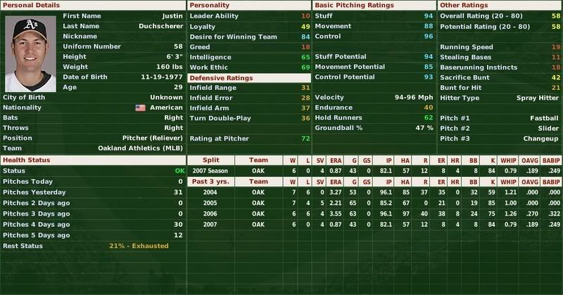 Running a pitcher into the ground. - OOTP Developments Forums