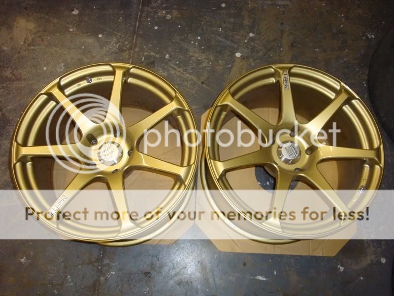 CA Gold Advan Model T7's 17x9+22 17x10+25 5x114.3 $1100 - Zilvia.net ...