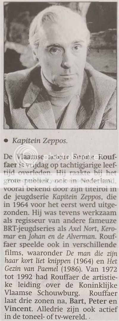 Senne Rouffaer: Kapitein Zeppos | Argusvlinder