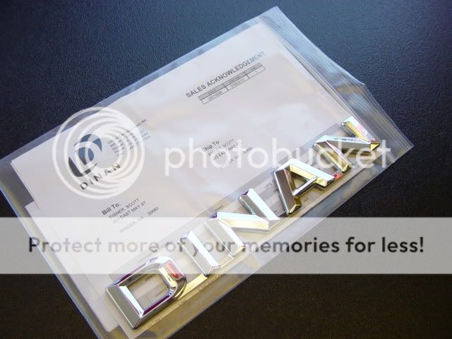 E36 DINAN trunk badge RARE!! OEM / NEW