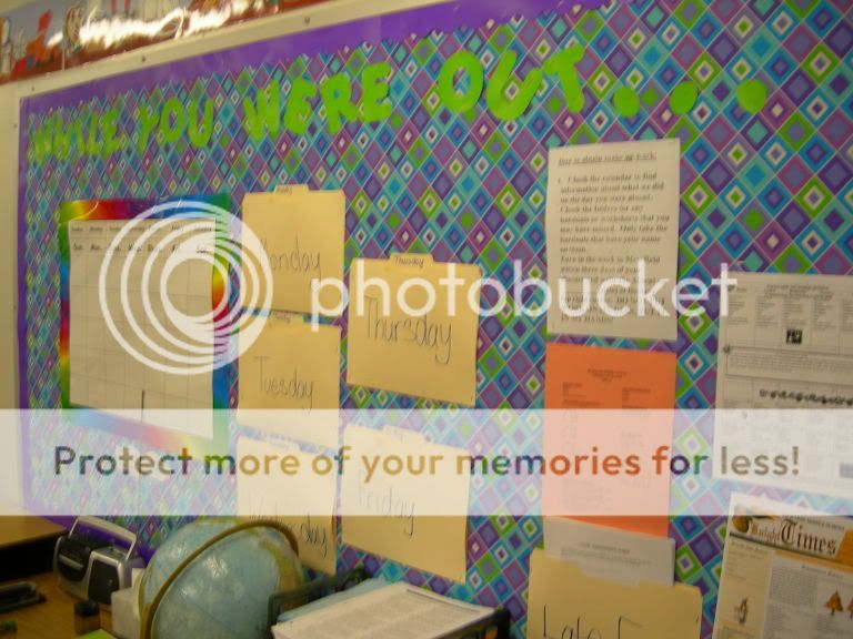 Bulletin board homework/classwork management system | A to Z Teacher ...