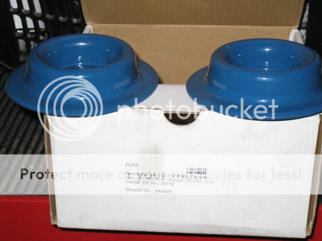 MK3 Lowering plates for top of front springs, NEW!!! Also fits G60 ect ...