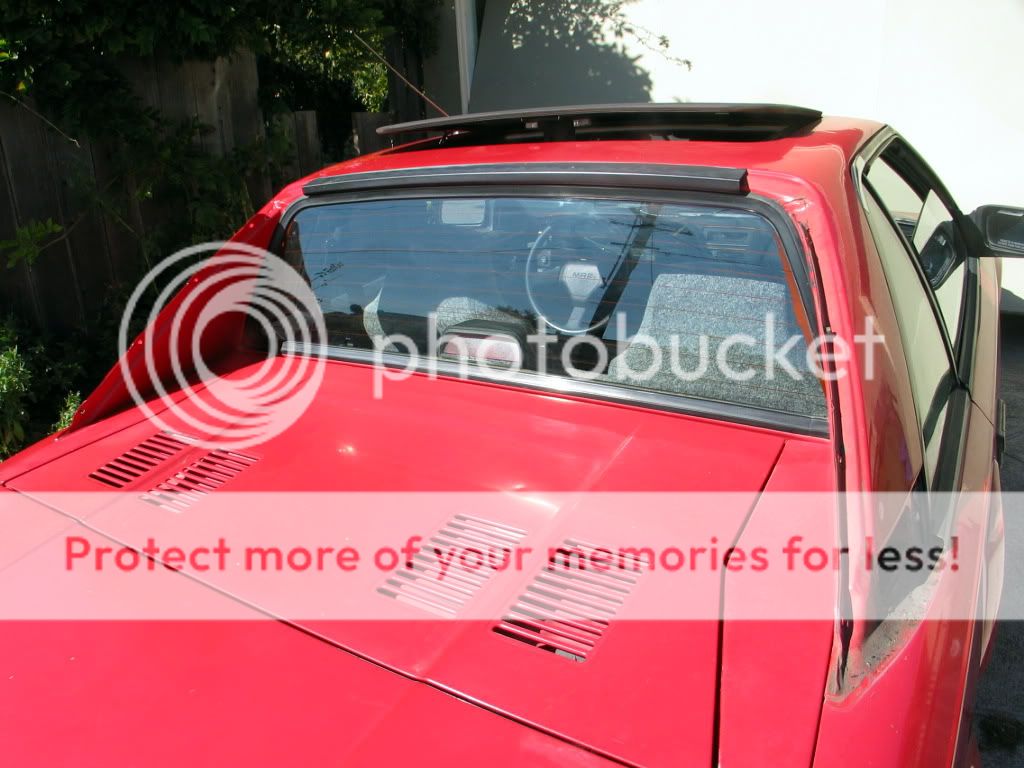 Removing the exterior black plastic trim behind the rear glass | MR2 ...