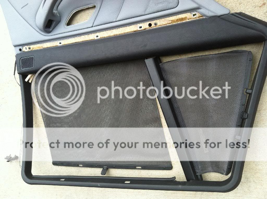 E39 E39 rear side window sun shades, complete set