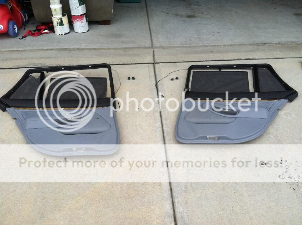 E39 E39 rear side window sun shades, complete set