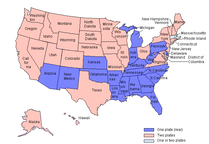 Front plate laws. Which states DON'T require them. - Page 4 ...