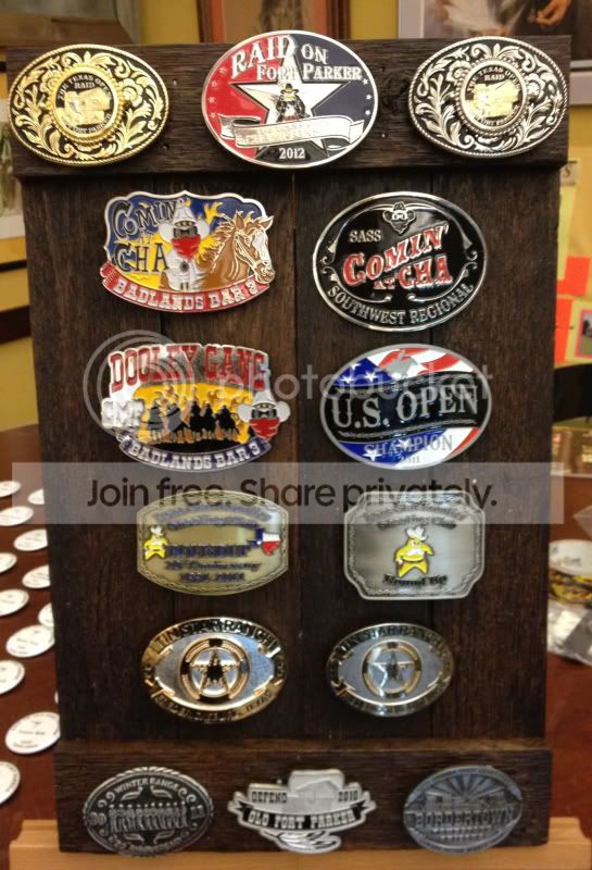 How do you display your buckles and plaques? - SASS Wire - SASS Wire Forum