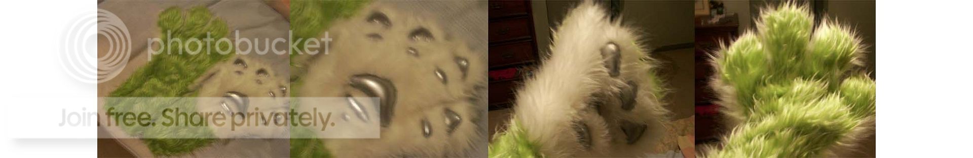 ok these are my first ever made 4 finger paws, they are part of my ...